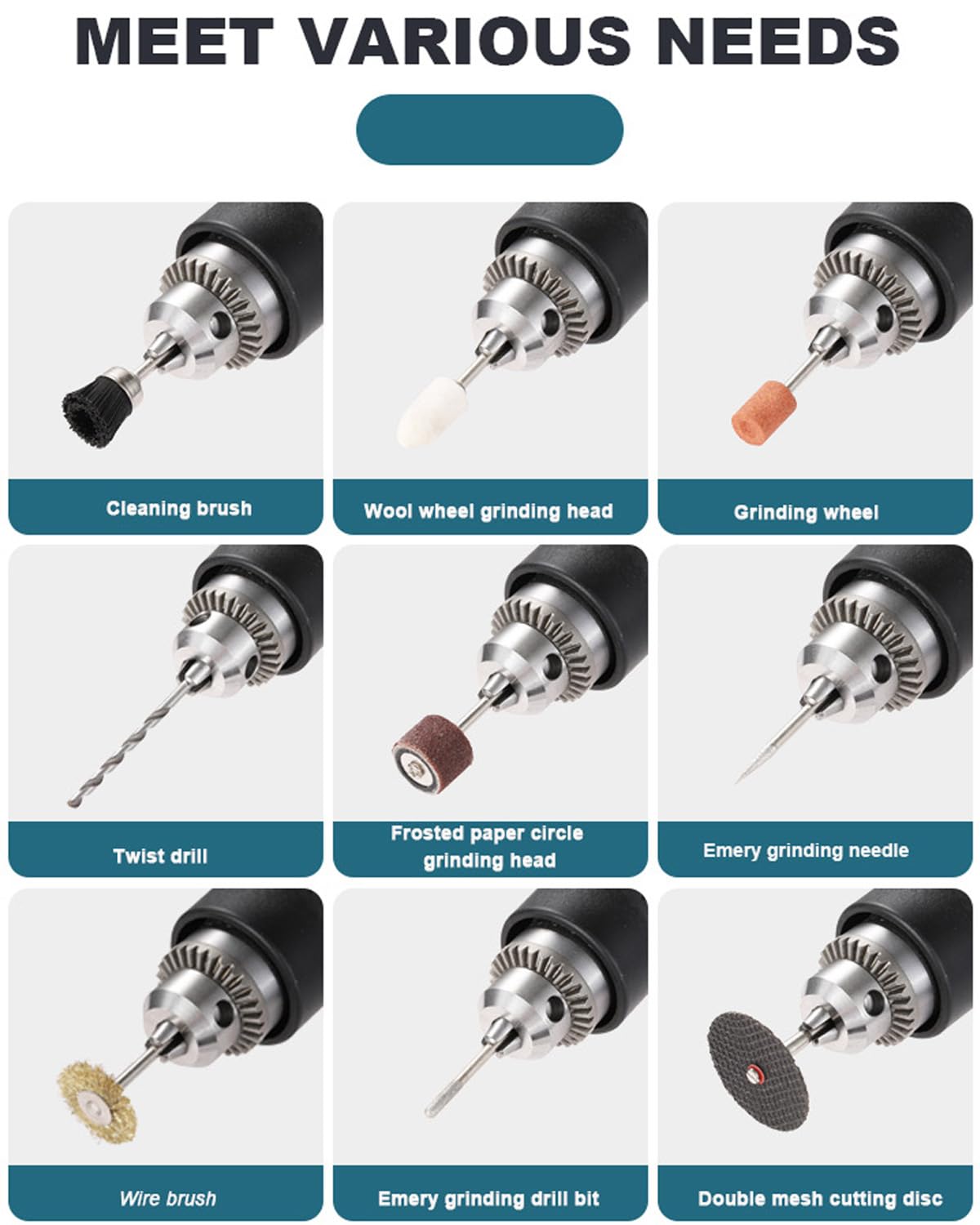 Cordless Die Grinder for Makita 18V Battery,1/4" Electric Compact Die Grinder-Cordless Rotary Tool Kit with 142 pcs Accessories for Grinding Carving Polishing