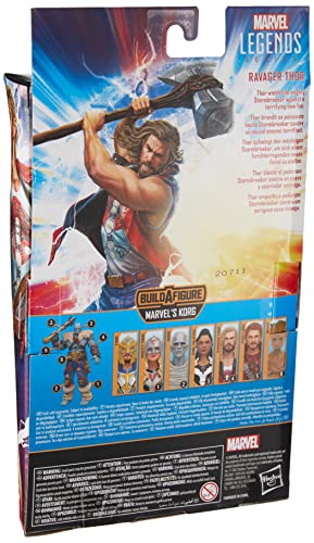 Marvel Legends Series Thor: Love and Thunder Ravager Thor Action Figure 6-inch Collectible Toy,1 Accessory,1 Build-A-Figure Part