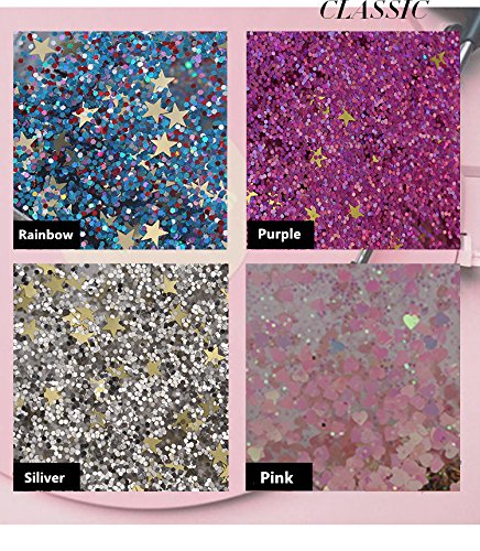 JeVenis Womens Transparent Sequins Chain Clutch Evening Handbag Party Cross-body Purse (New Multicoloured)