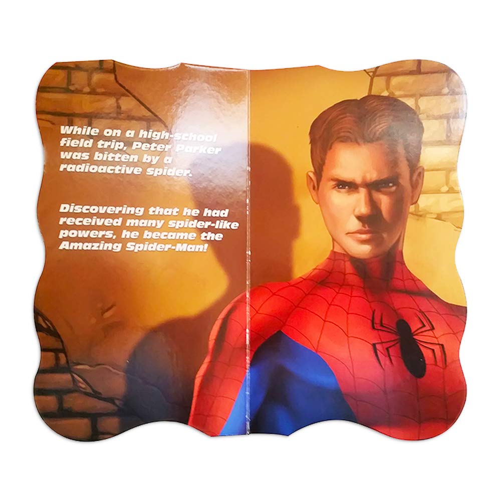 Marvel Spiderman Board Book Set - Bundle with 4 Amazing Spiderman Superhero Board Books for Boys, Girls (Spiderman Reading Book for Toddlers)