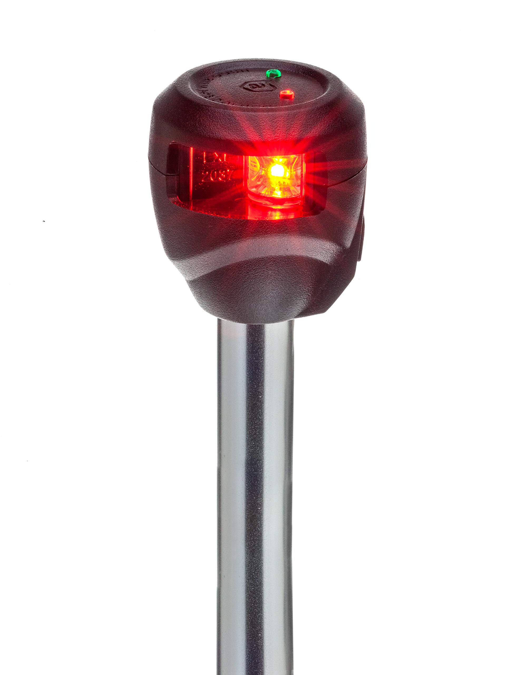 Attwood Bi-Color Lightarmor LED Navigation - Pole Light Red-Green - 10" - Boat Bi-Color Lightarmor LED Navigation - Pole Light NV6LC2-10-7 Red-Green - 10" - Boat
