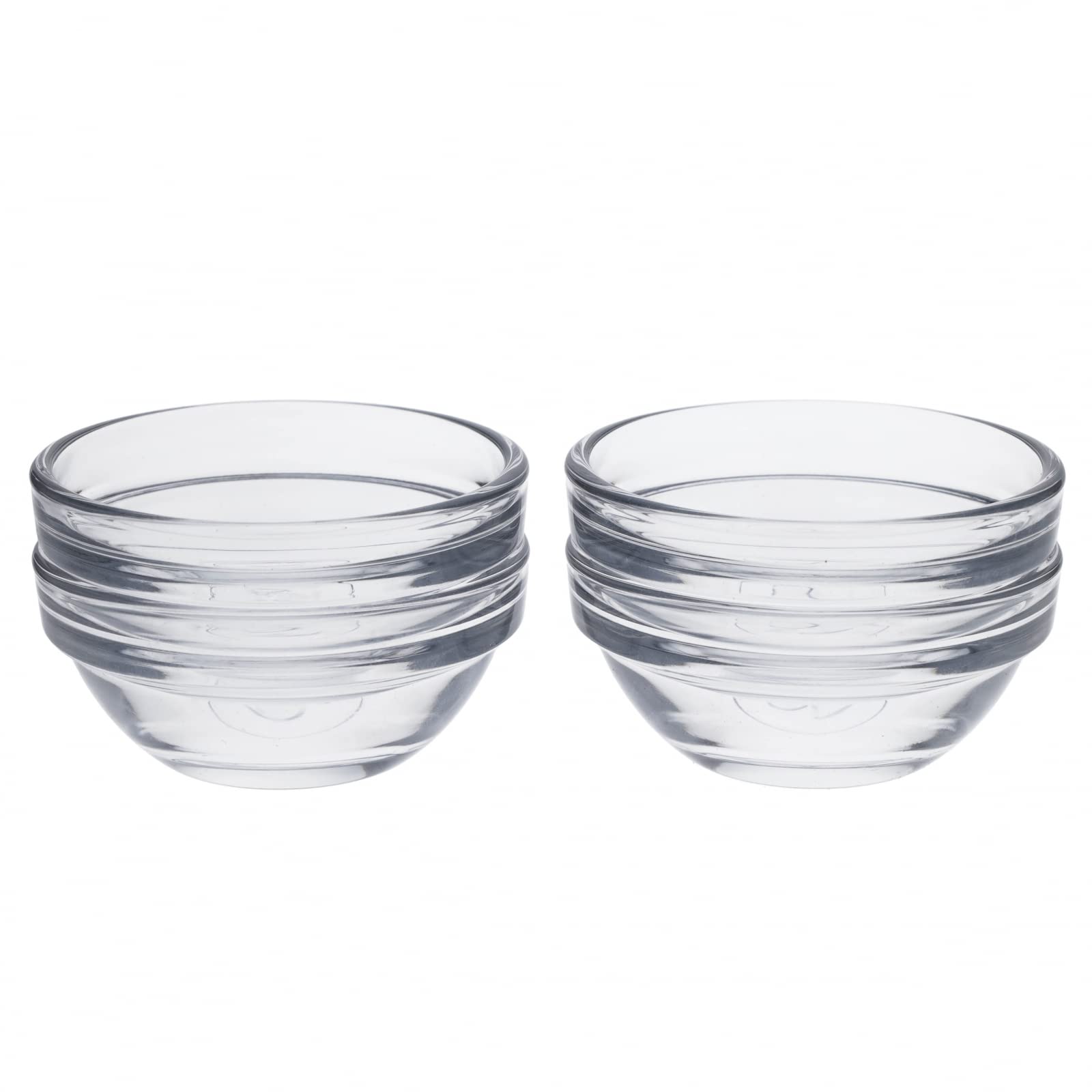 Beille Cooking Baking Supplies Small Glass Pinch Bowl Ramekin Kitchen Essential, 4pc
