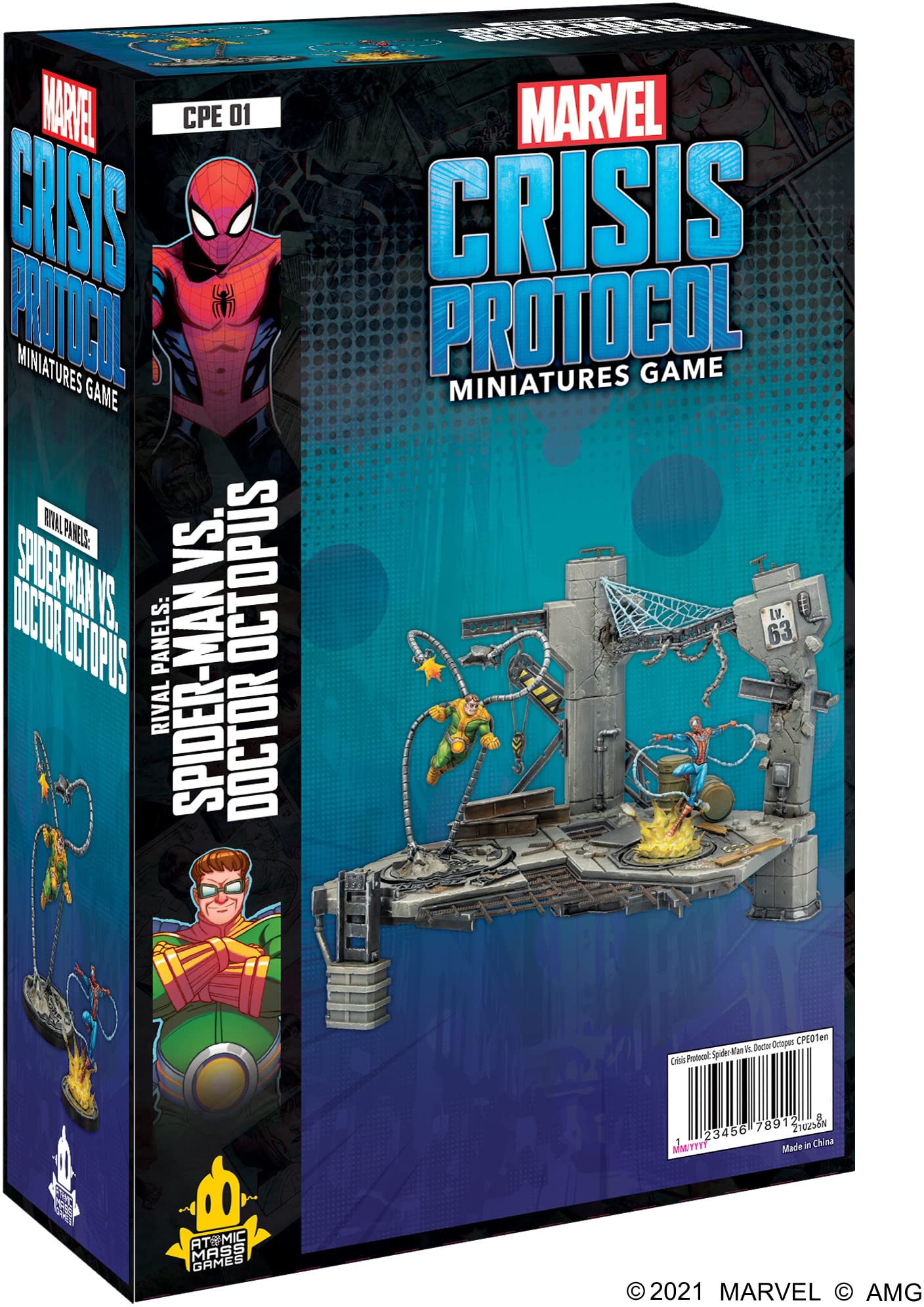 Marvel: Crisis Protocol Spider-Man vs Doctor Octopus Rival Panels, Tabletop Superhero Game for Kids and Adults, Ages 14+, 2 Players, 90 Minute Playtime, Made by Atomic Mass Games