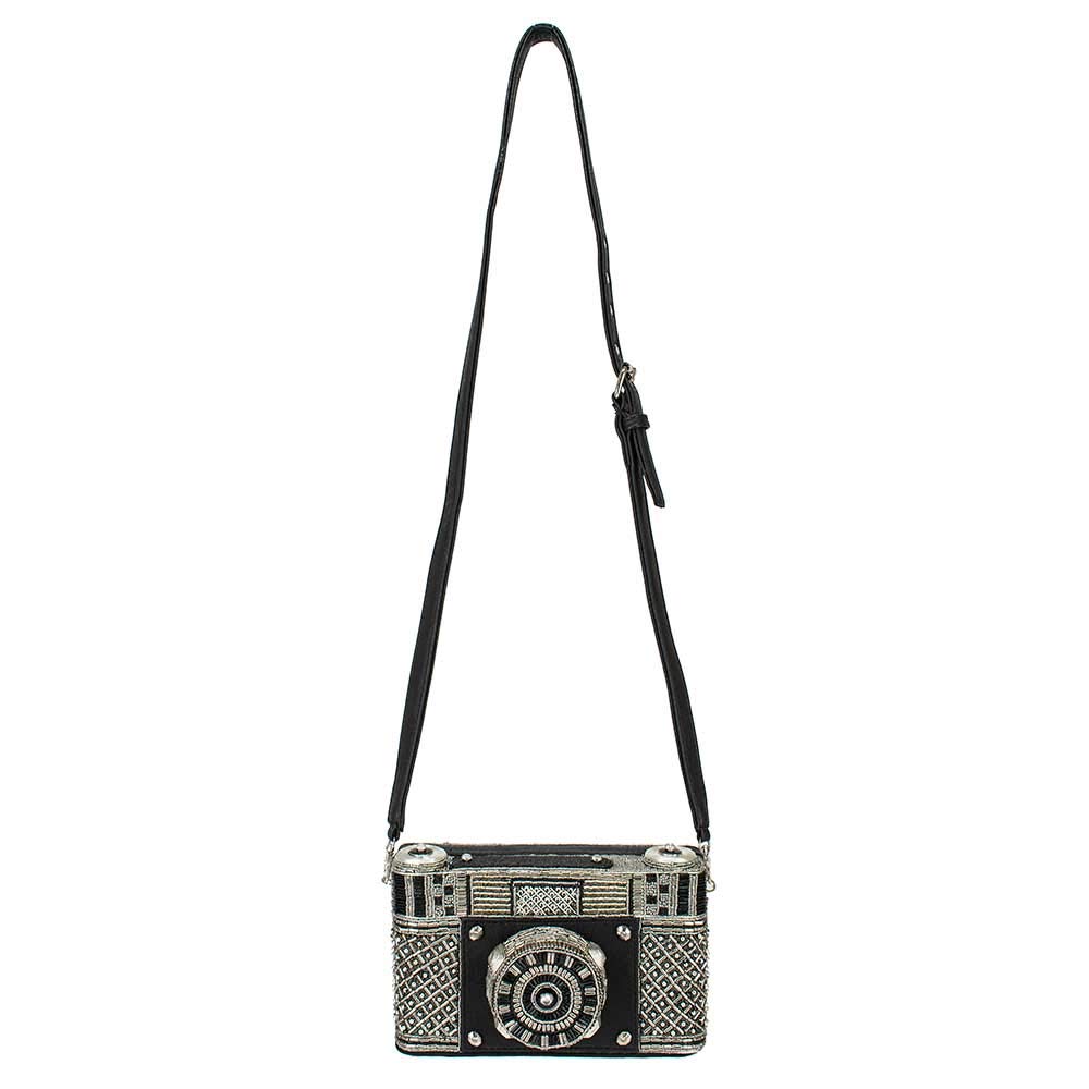 Mary Frances Picture That Beaded Crossbody Handbag, Black