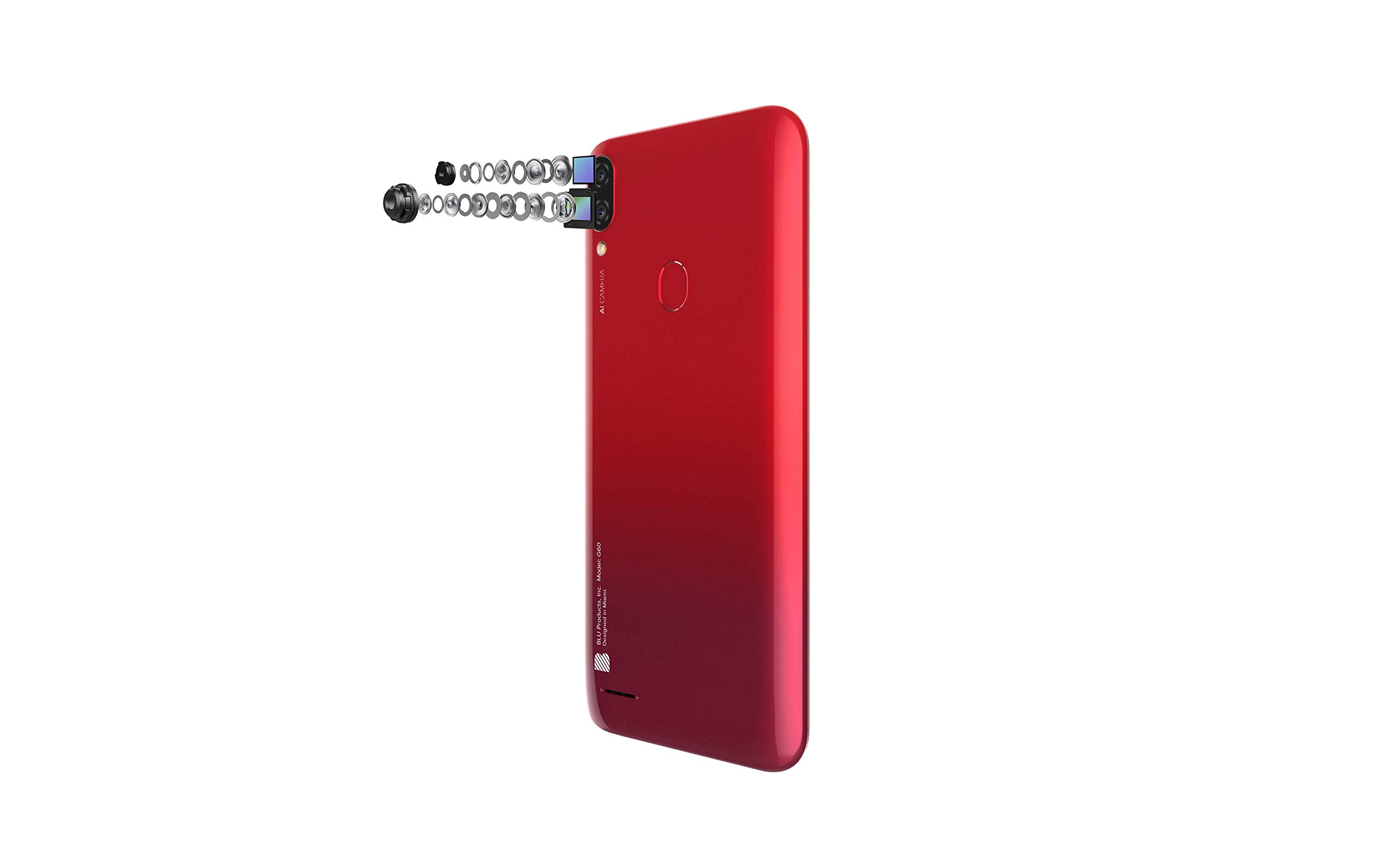 BLU G60 G0271WW 64GB Dual-Sim GSM Unlocked Phone - Red