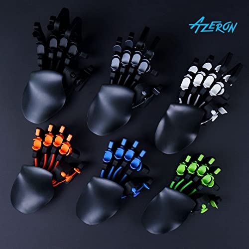 AZERON Classic Gaming keypad - Programmable Gaming Keyboard for PC & Console Gaming - Customized, 3D Printed Analog Thumbstick keypad with 26 Buttons - for Righties (Blue)
