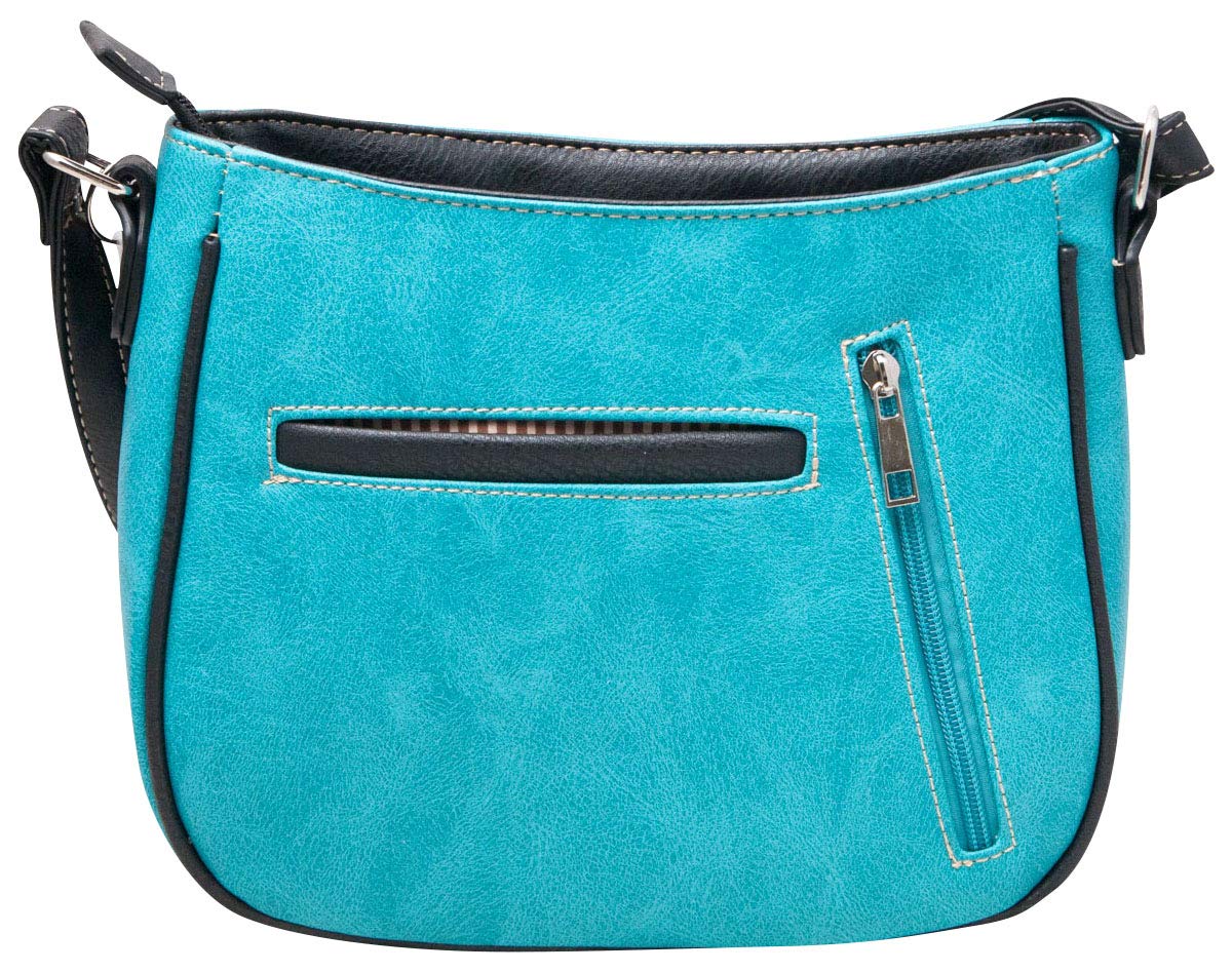 HW Collection Dog Paw Print Handbag Small Crossbody Bag Shoulder Purse Women Western Style (Turquoise)