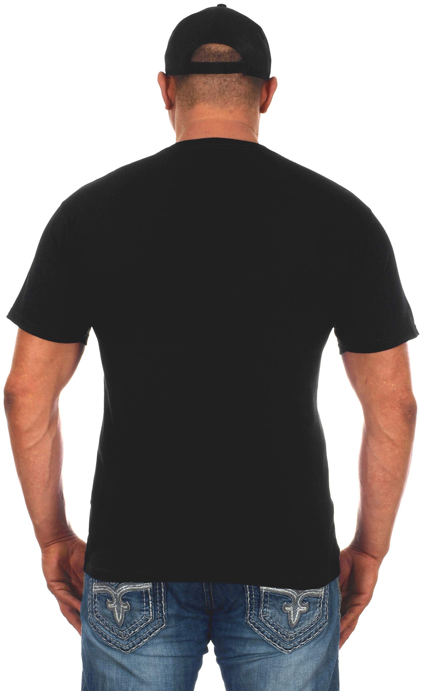 JH DESIGN GROUP Men's Dodge Challenger T-Shirt Classic Muscle Short Sleeve Shirt (X-Large, Black)