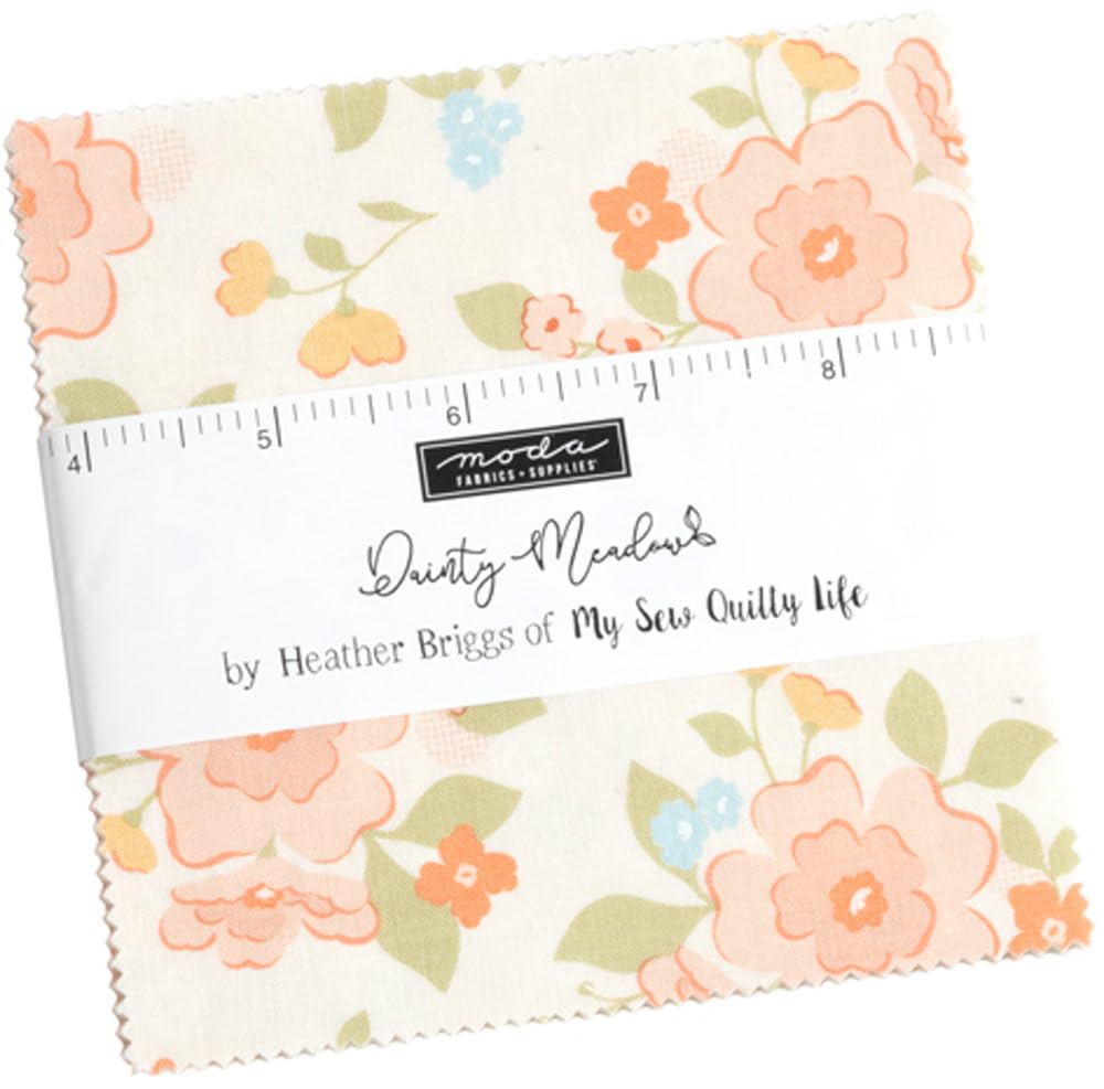 Dainty Meadow Charm Pack by Heather Briggs; 42-5" Precut Fabric Quilt Squares