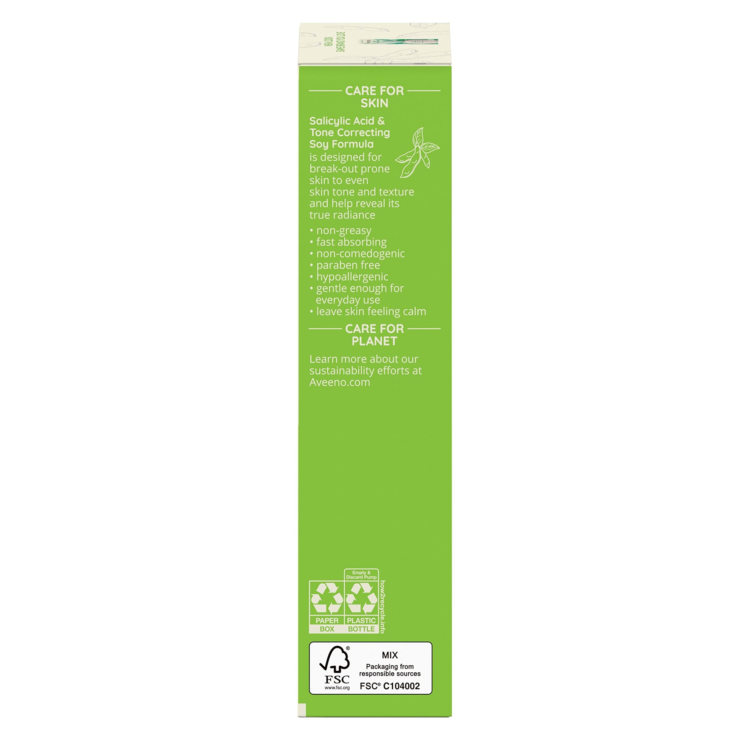AVEENO Active Naturals Clear Complexion Daily Moisturizer 4 oz (2 Pack)#