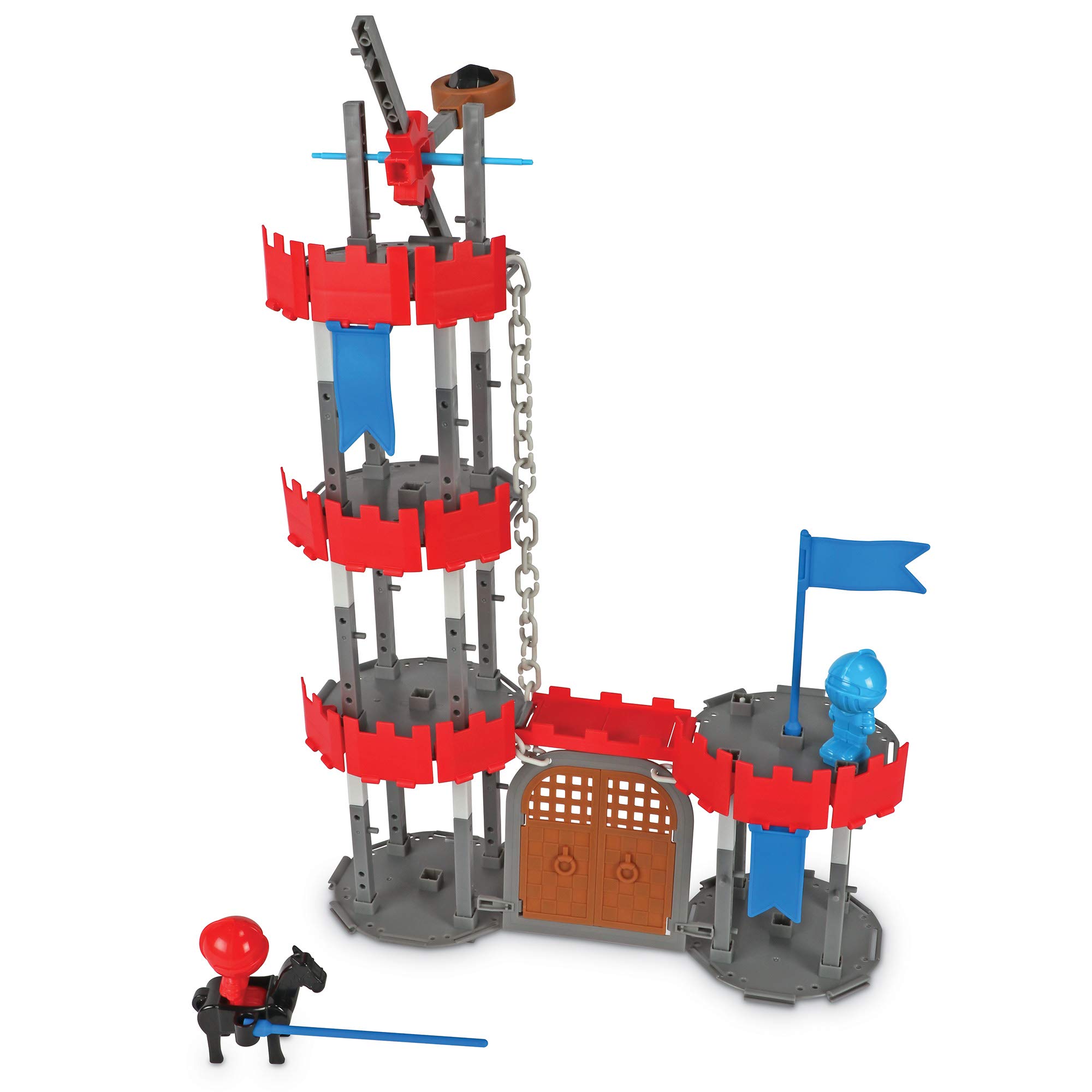 Learning Resources Engineering & Design Castle Set, STEM, Critical Thinking, Problem Solving, and Early Engineering Skills Toy, 123 Pieces, Ages 5+