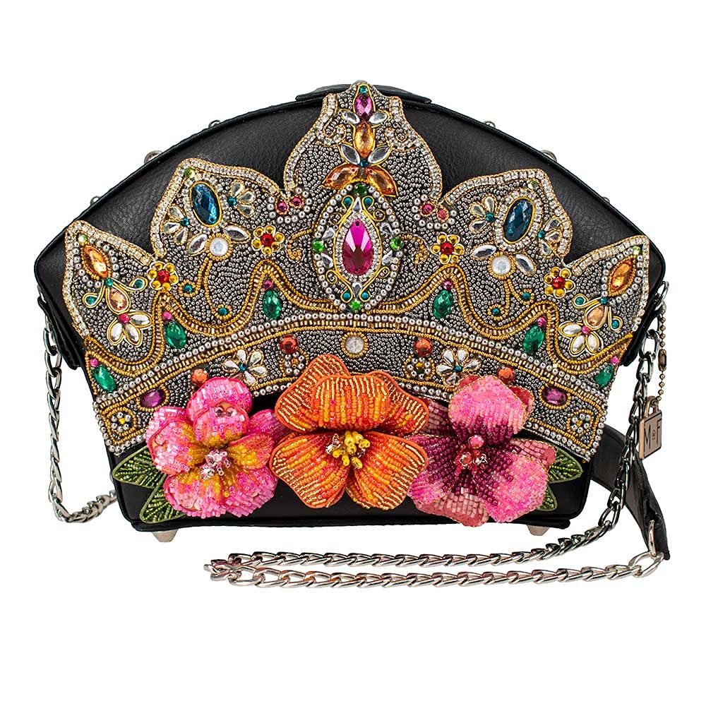 Mary Frances womens Princess Crossbody Crown Handbag Shoulder Bag, Multi, One Size US