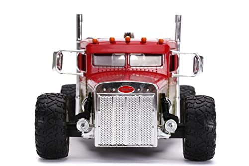 Fast & Furious Presents: Hobbs & Shaw Hobbs' 1:24 Custom Peterbilt Truck Die-cast Car, Toys for Kids and Adults