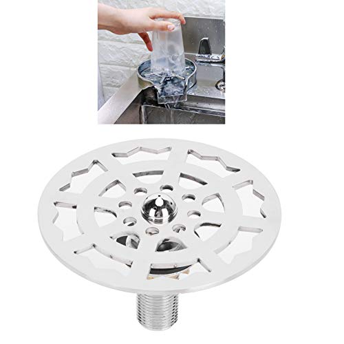 Bar Glass Rinser Faucet Head Stainless Steel Automatic Cup Washer Cleaner Accessory Bar Glass Rinser for Bar Restaurant Hotel Cafe Kitchen Sinks Silver