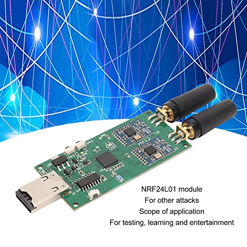 BOTEGRA RF Module Board Adapter, 300Mhz‑348Mhz 387Mhz‑464Mhz 779Mhz‑928Mhz Stable 2 CC1101 RF Modules Evil Crow RF V2 Radiofrequency Modules PCB for Testing