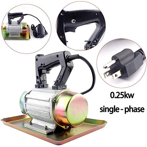Concrete Vibrator 110V 250W Portable Handheld Cement Vibrating Machine Troweling Concrete Vibrator Concrete Flat Plate Vibrator 3000RPM