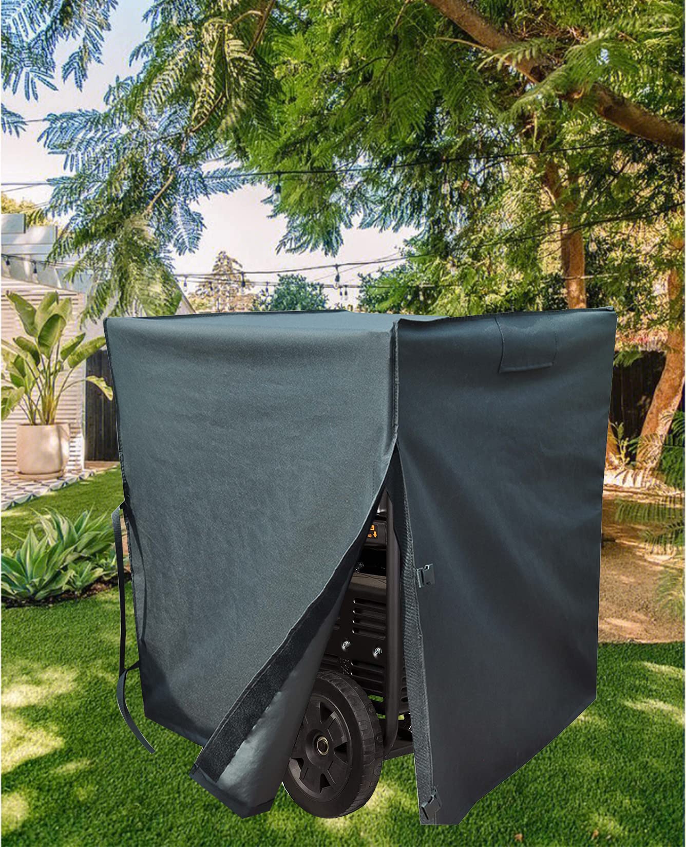ATYARD Waterproof Universal Generator Cover 26 x 20 x 20 inch, for Most Generators 3000-5000 Watt, Black