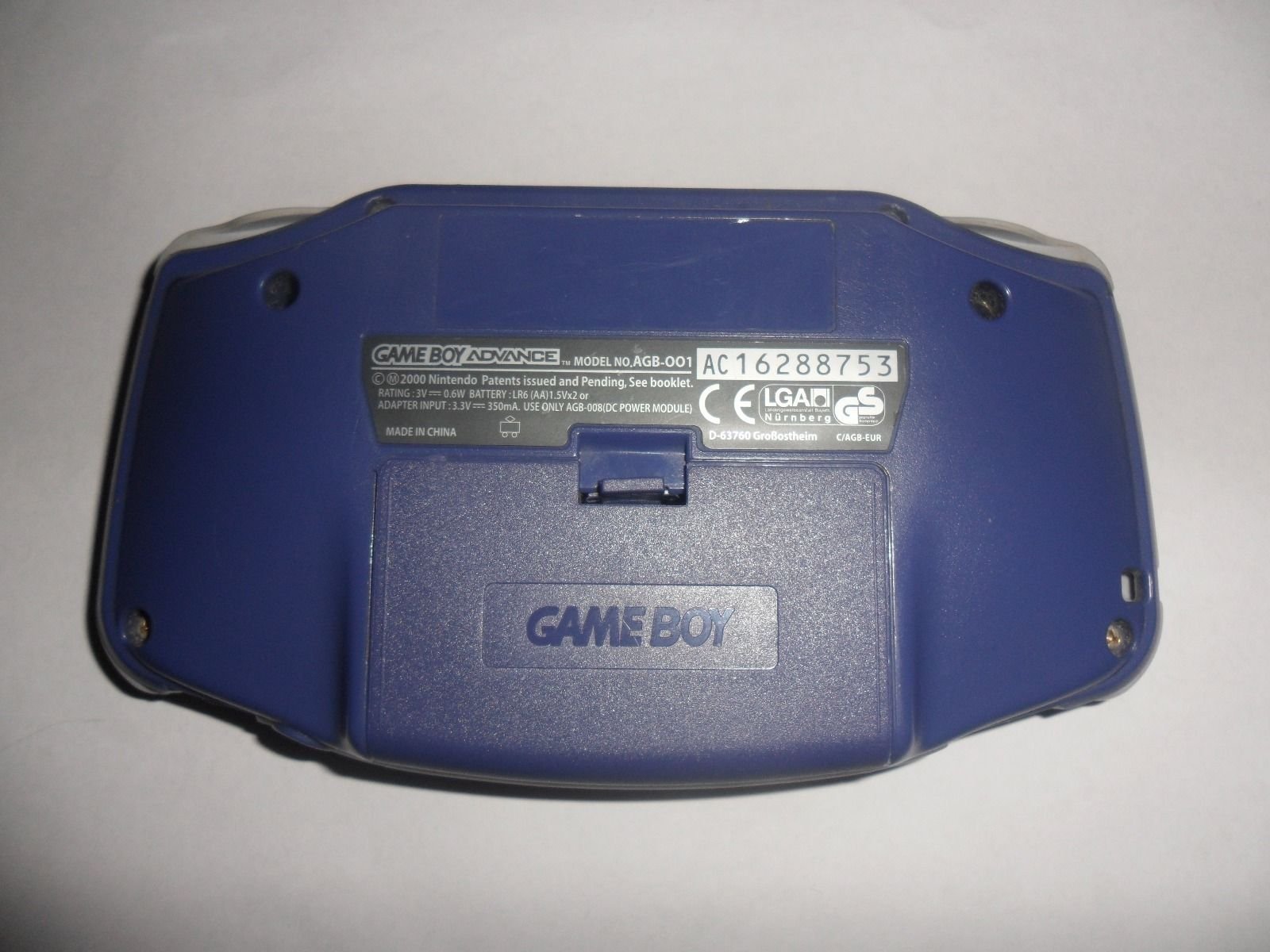 Dark Blue Battery Cover Case Back Door Part for Nintendo Gameboy Advance GBA