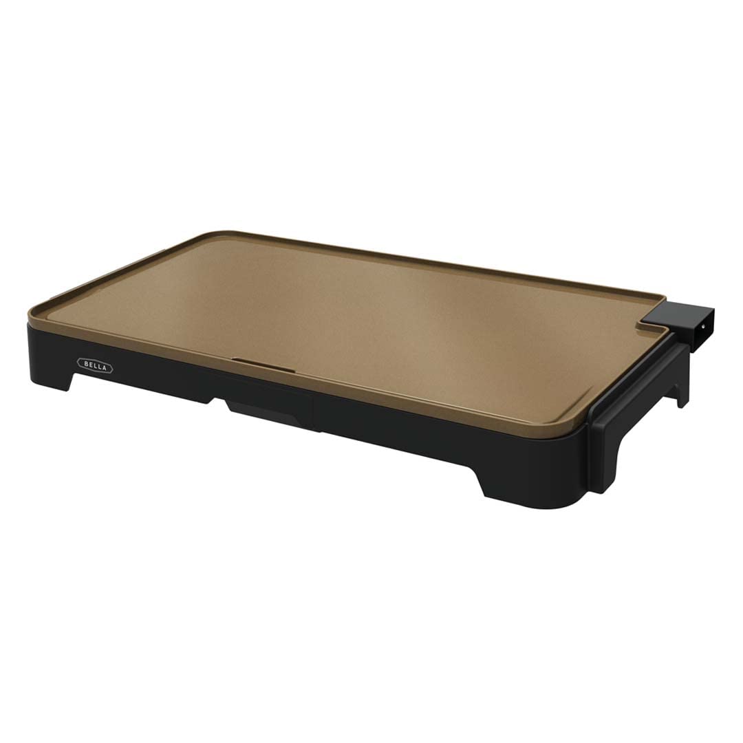BELLA XL Electric Ceramic Titanium Griddle + BELLA Classic Rotating Belgian Waffle Maker
