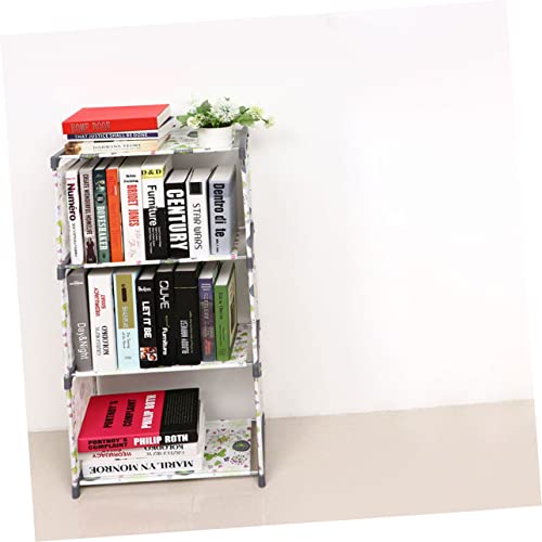 CAXUSD Combination Shelf Shoe Rack Shelf Clothing Shelves Clothes Organizer Rack Free Standing Bookcase Hangers for Clothes Clothing Shelf Storage Shelf Display Stand Rack Simple Fabric