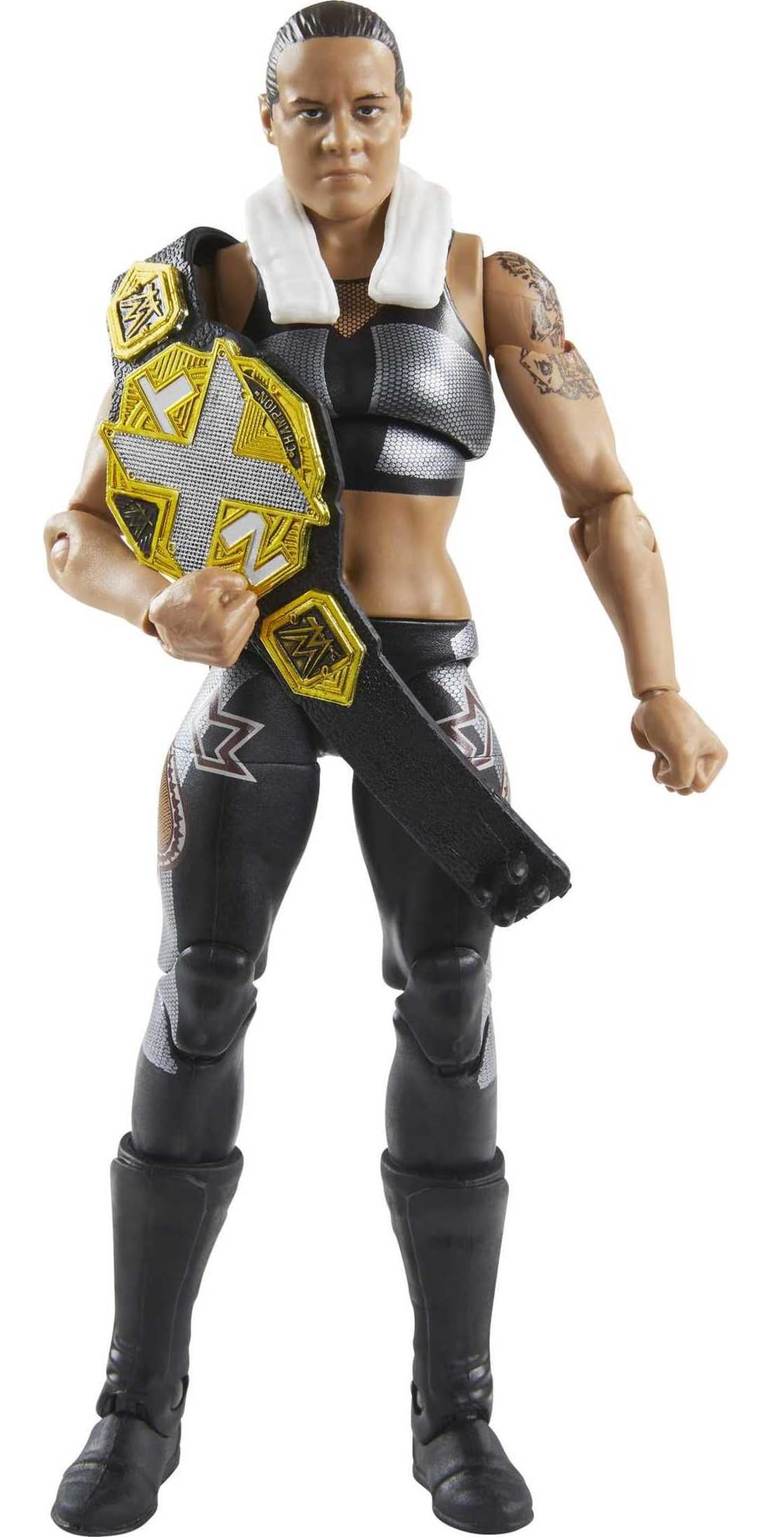 Mattel WWE Shayna Baszler Fan TakeOver 6-in Elite Action Figure with Fan-voted Gear & Accessories, 6-in Posable Collectible Gift for WWE Fans Ages 8 Years Old & Up