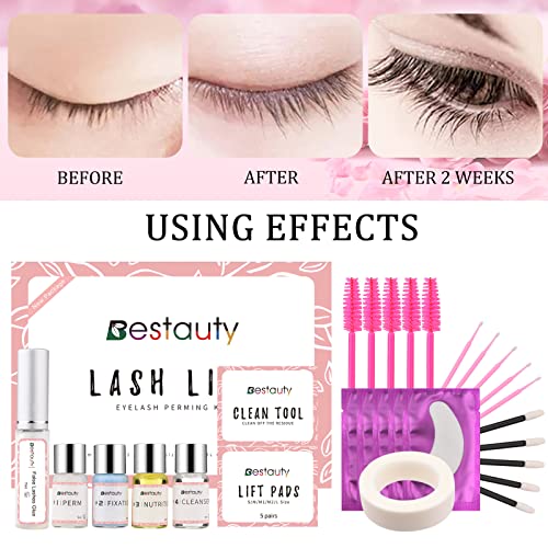 Bestauty Eyelash Lifting Set, Lash Lifting Kit Eyelash Curling Makeup Tools DIY Eyelash Extension Kit Lash Lift Kit Semi-Permanent Curling Suitable for Salon Home Use