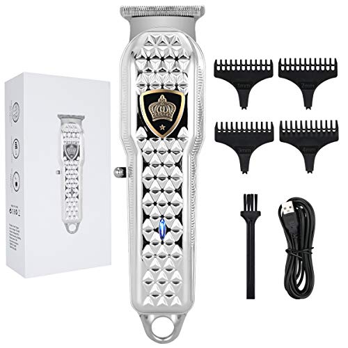 BESTBOMG Beard Trimmer for Men, Men Hair Clippers USB Rechargeable Beard Trimmer Shaver Mustache Grooming Kit for Home Barber