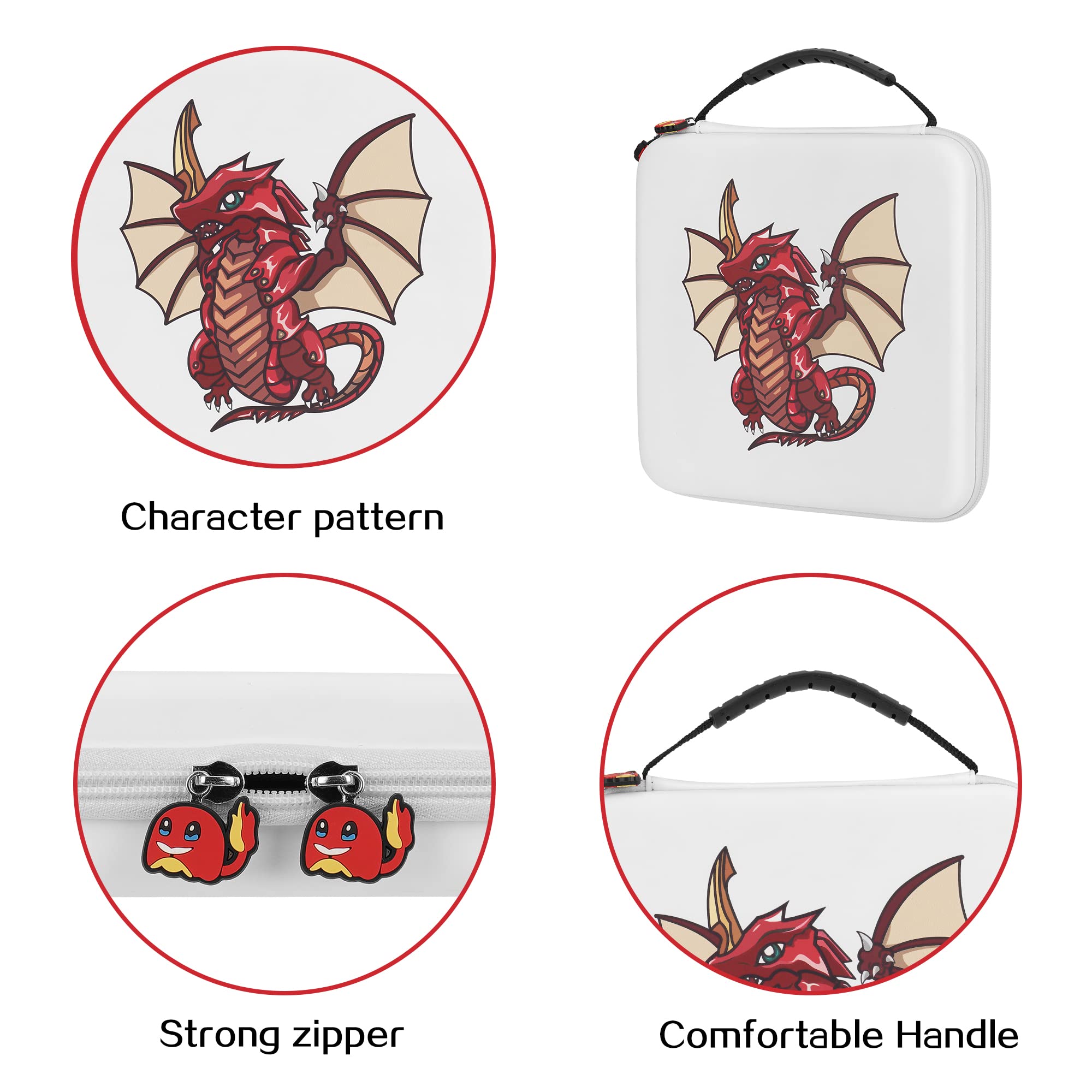 MADCAT Organizer Case Compatible with Bakugan Battle Planet, BakuCores, Armored Alliance, Geogan Rising, Toy Organizer Storage Container Holder (25, white)