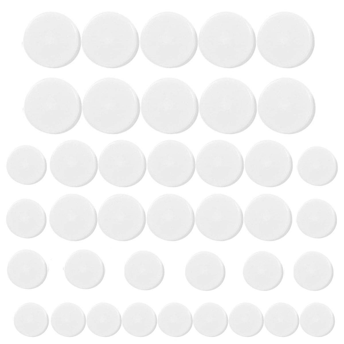 Iceyon 40pcs Rattles Noise Maker Insert Rattle Toy Rattle Box Repair Fix for Baby Pet Dog, 18222527Mm, WhiteTransparent