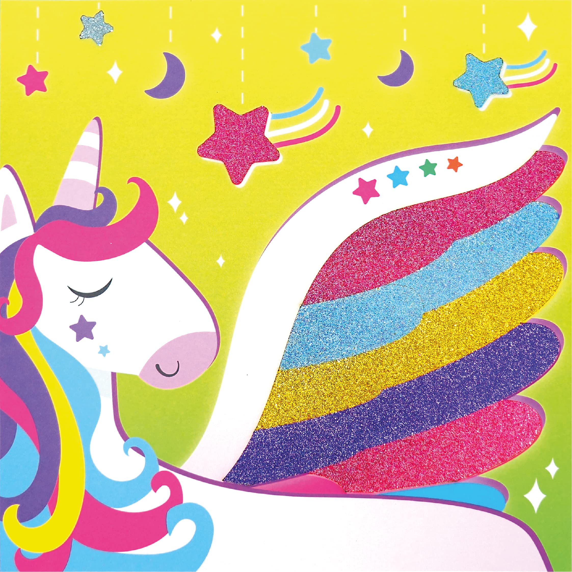 My Magic World DIY 3-in-1 Sparkle Art Set for Kids (12 Sparkly Creative Arts and Crafts Projects : Glitter/Sequin/Foil Art) Handcraft/Handmade/Creative Art