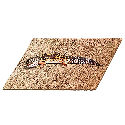 SunGrow Coco Fiber Hermit Crab & Reptile Carpet, Gecko Terrarium Liner, and Floor Bedding Substrate & Supplies, Climbing Wall Carpet & Mat for Hermit Crabs, 10" x 13", 1 Piece Per Pack