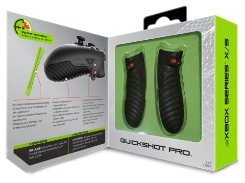 Bionik Quickshot Pro For Xbox Series X/S: Custom Grip and Dual Trigger locks for Faster Shots and Improved Gameplay