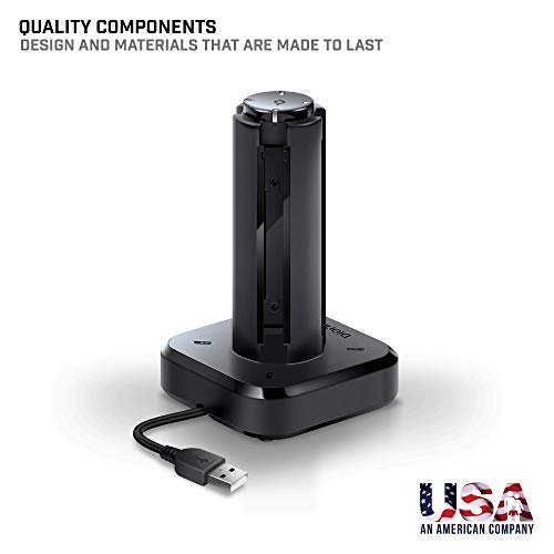 Bionik Tetra Power - Nintendo Switch Joy Con Charging Dock (4 Controllers) with Built-In Cable Adjustment System and LED Charge Status Indicators