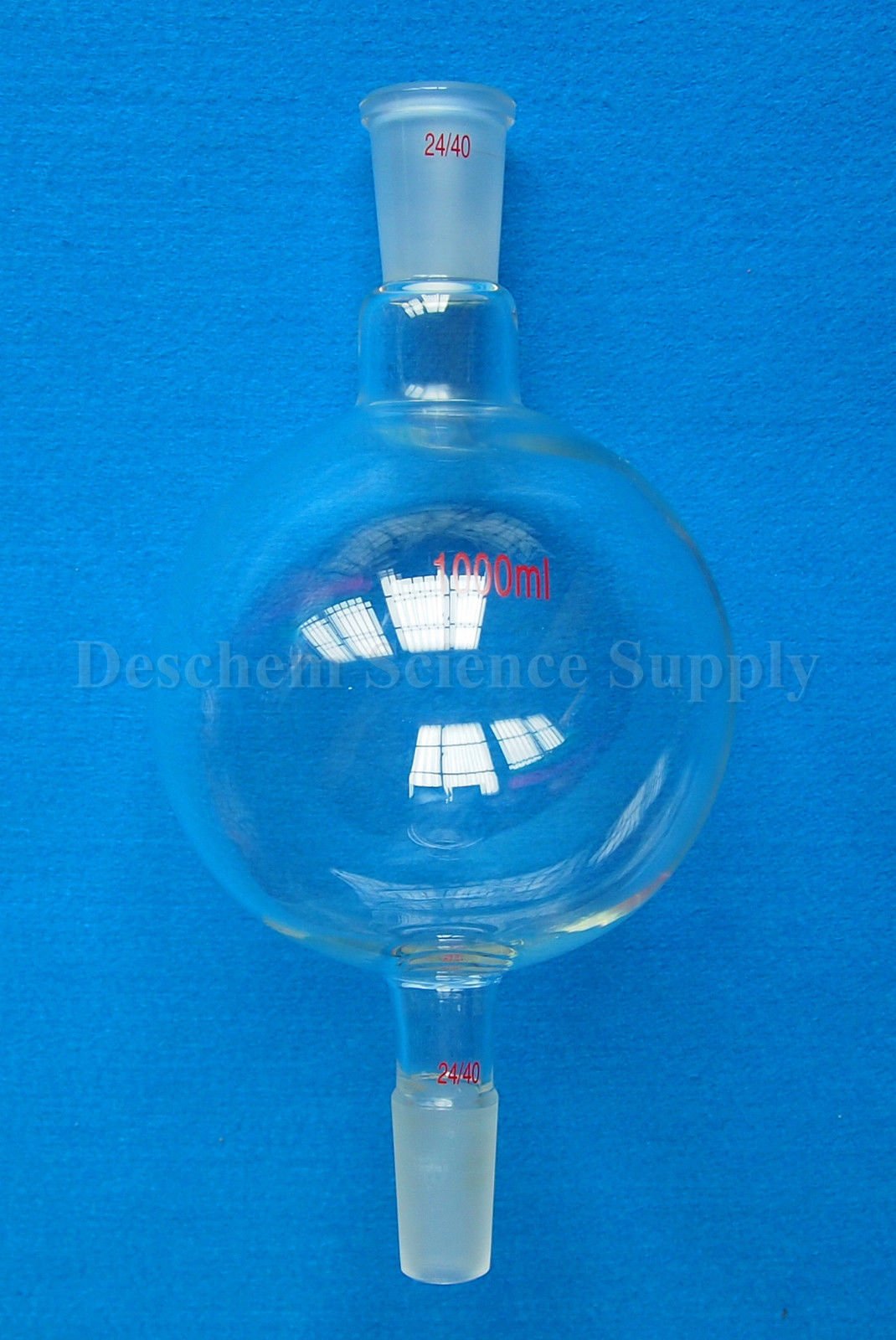 Deschem 1000ml 24/40 Chromatography Reservoir Glass Flask 1 Litre Biomass Bottle Lab Glassware