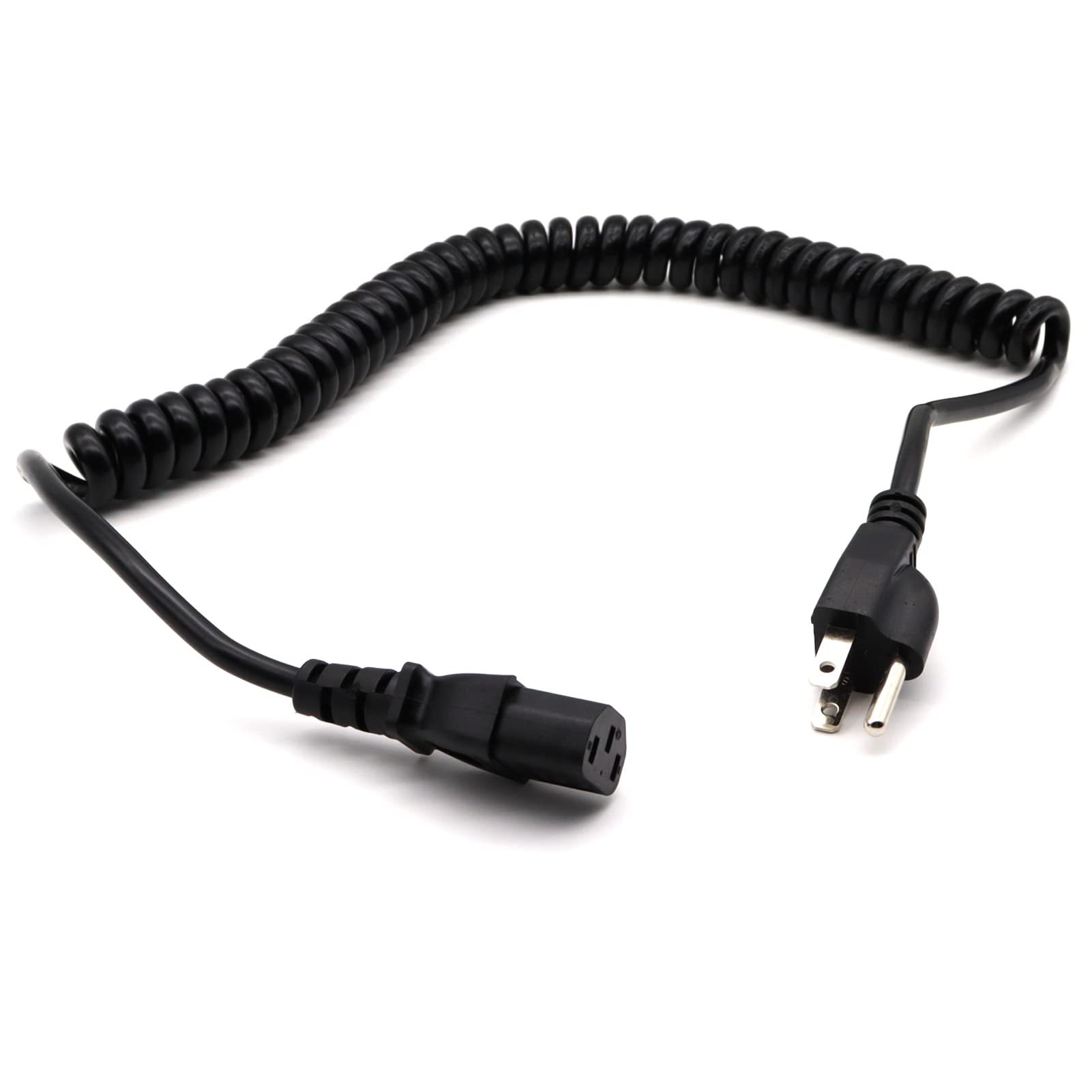 AWADUO 3 Prong Power Cord,10A 125V Computer Monitor TV Replacement Power Spring Cable for TV, Computer, Projector,HDTV(2.5M/8.2FT)