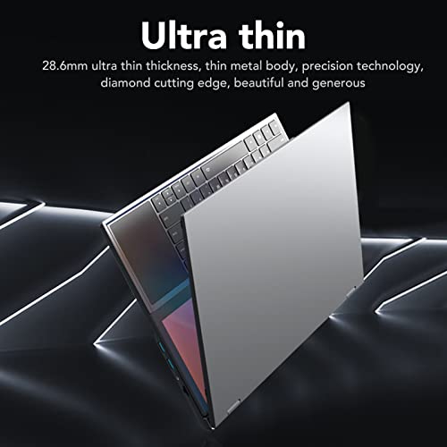 Bewinner Slim Dual Screen Laptop, 16 Inch Screen and 14 Inch Touch Screen, for Core I7 Processor, 8GB DDR4, 128GB SSD, 1920x1200P HD IPS Notebook Laptop with WiFi 6, BT