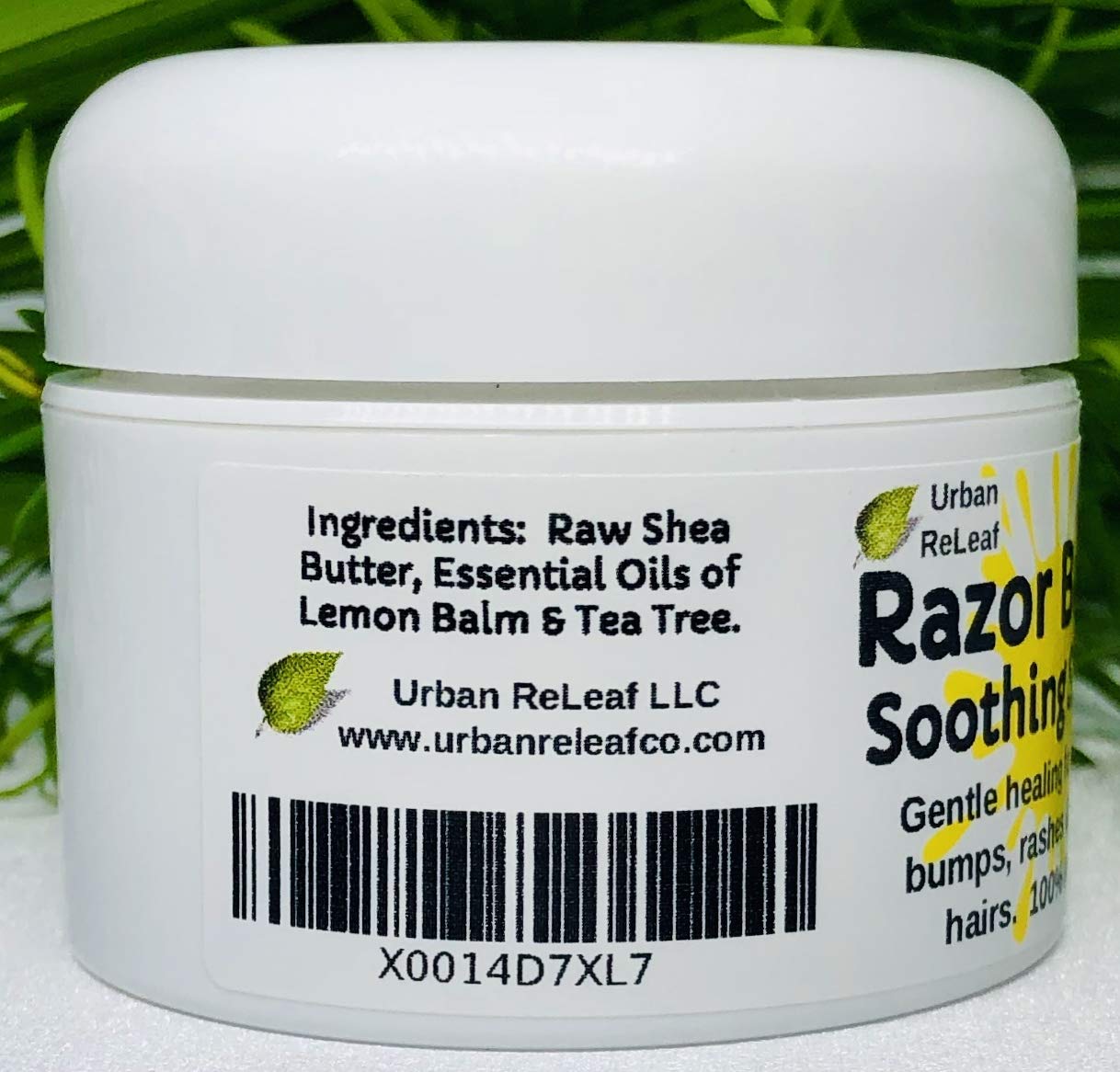 Urban ReLeaf RAZOR BUMP Soothing Salve! 1 oz. Quickly soothe bumps, rashes, ingrown hairs & razor burn. 100% Natural, Vegan. Pure Shea, Tea Tree, Lemon Balm. For face, neck, bikini, body!