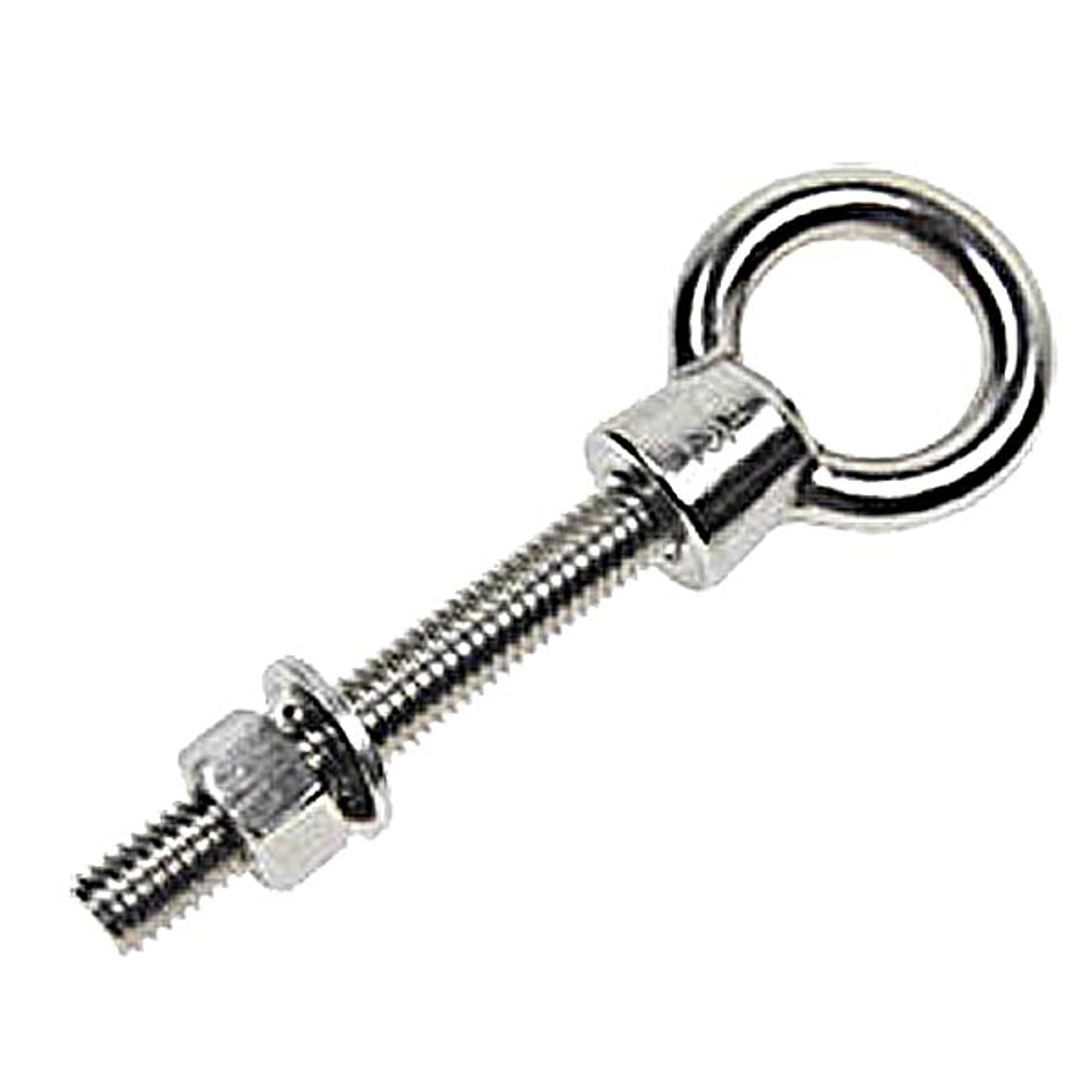 US Cargo Control Stainless Steel Type 316 Shoulder Eye Bolts - Long - 5/8" x 12"