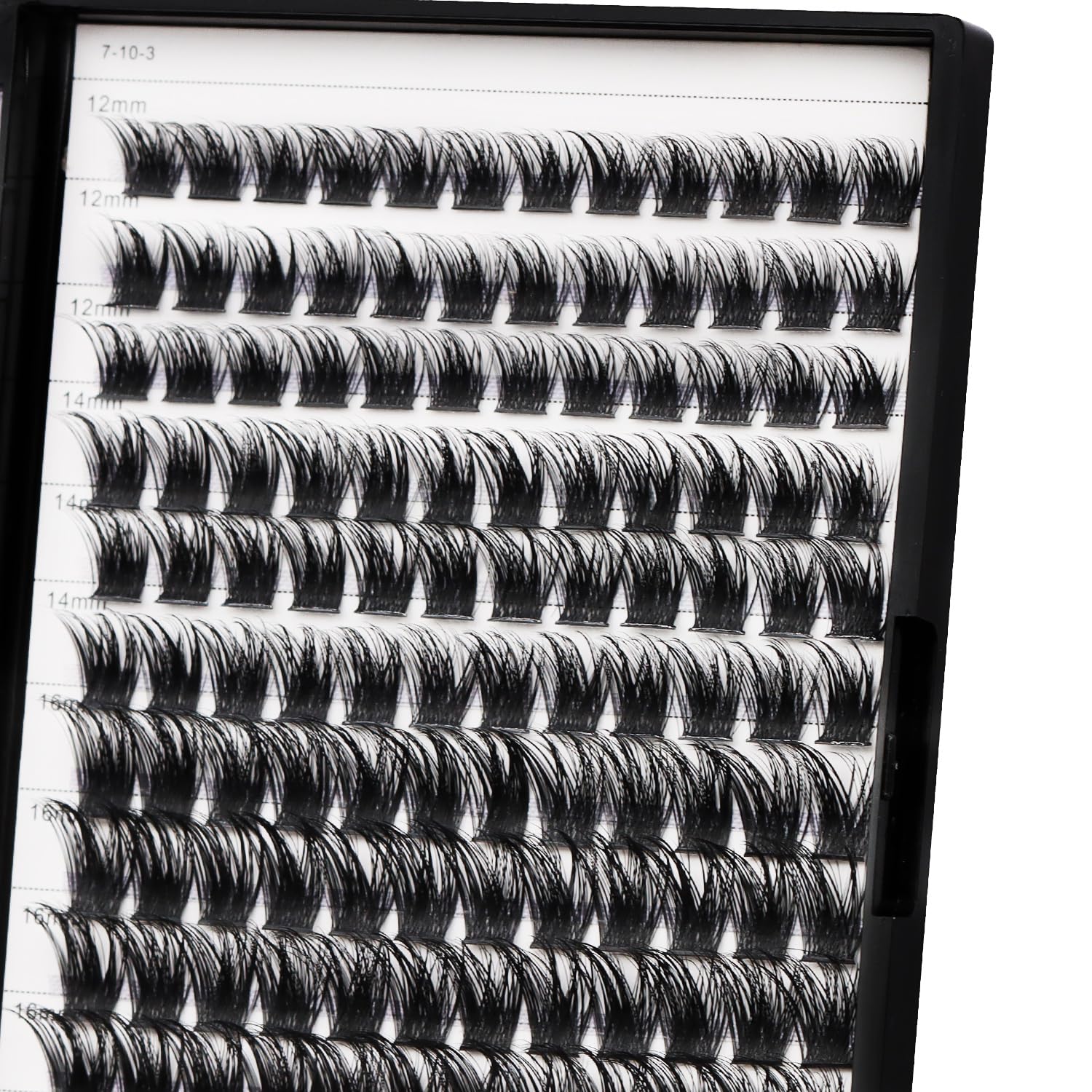 Bodermincer 120 Cluster 10-12-14mm/12-14-16mm/16-18-20mm Mixed Length Lash Cluster Eyelash Extension Natural 3D Russian Volume Faux 3D Effect Glue Bonded Cluster Eyelashes (M01# 12-14-16mm Mixed)
