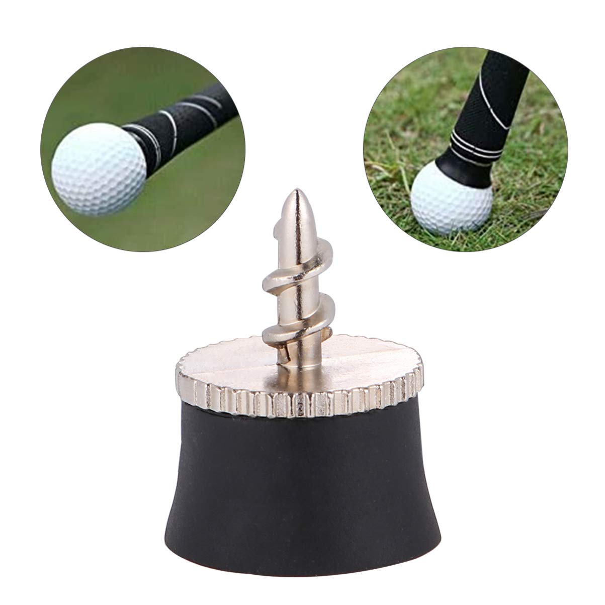 BESPORTBLE Golf Ball Retriever Golf Ball Pick Up Sucker Tool Suction Cup for Putter Grip Golf Training Accessory