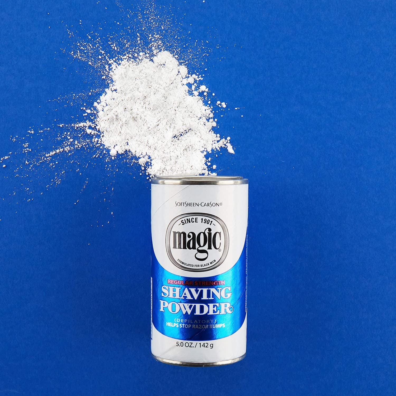 Soft Sheen Carson Magic Regular Strength Shaving Powder Blue 5Oz/142G by Magic