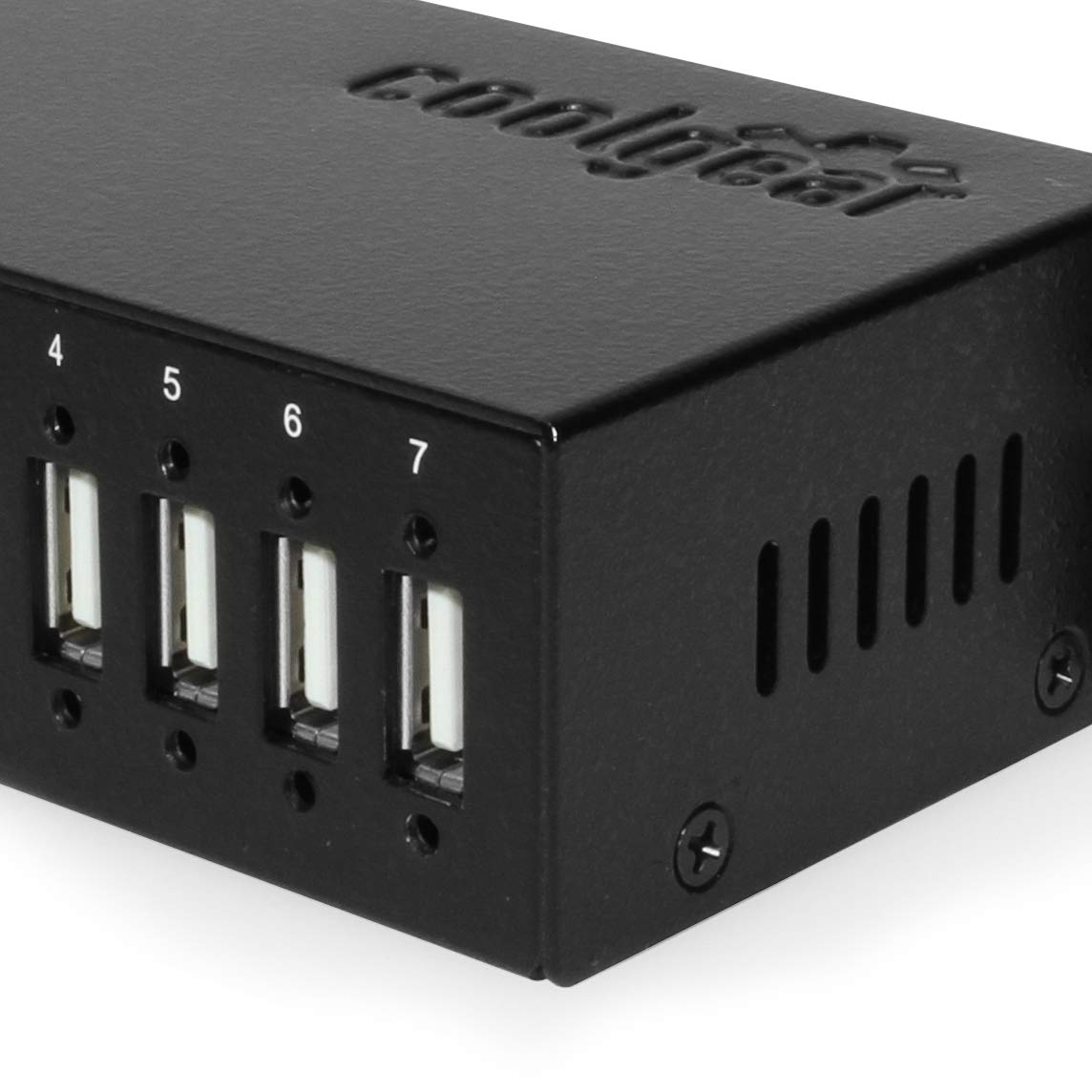 USB 2.0 7-Port Hub with DIN Rail Mounting - Metal Chassis Japan NEC Chip