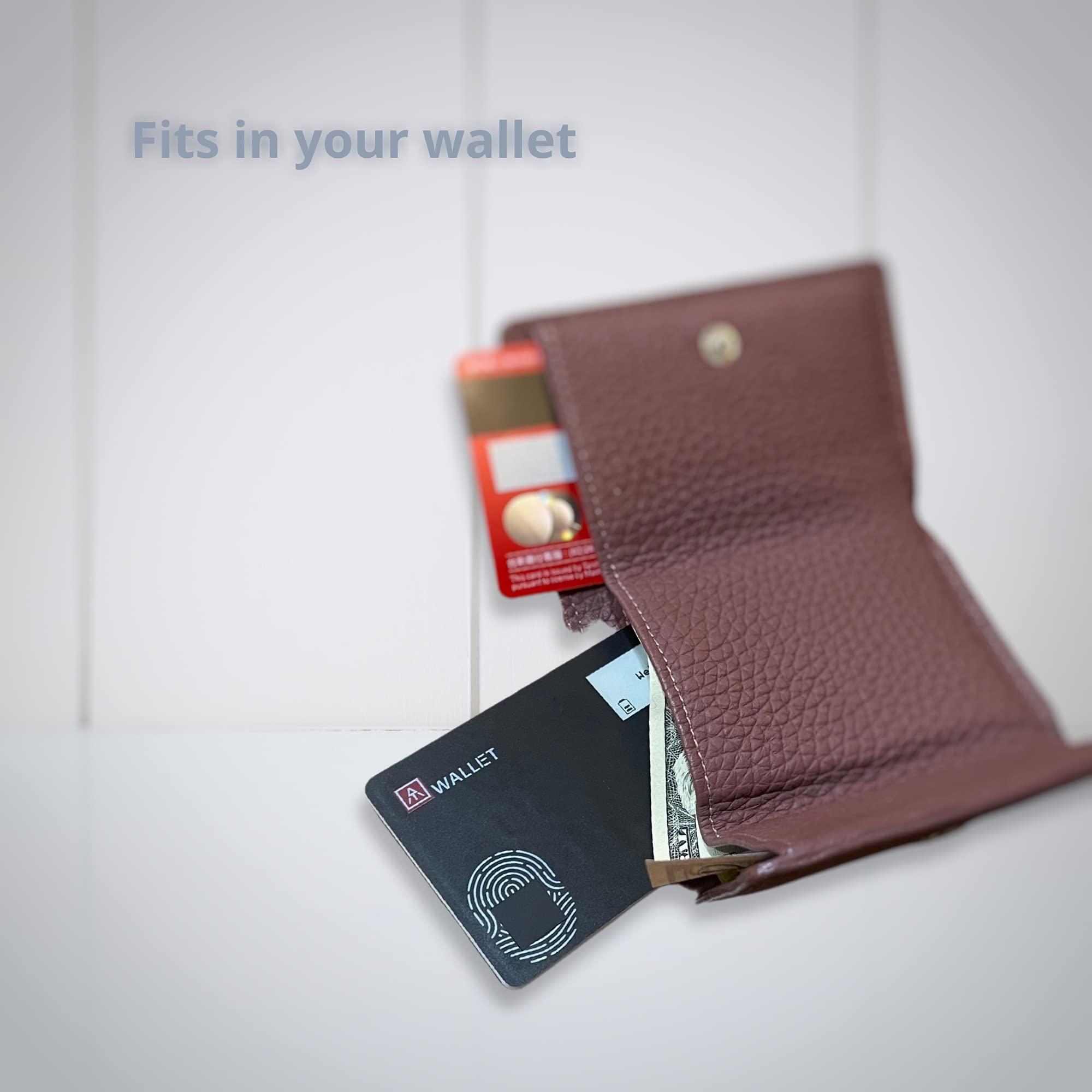 AUTHENTREND ATWallet - biometrics card type Fingerprint Crypto Wallet, support Bitcoin, Ethereum and ERC20 tokens and more with Biometric Security plus Convenience