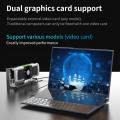 ASHATA 16in 14in Auxiliary Display Dual Screen Laptop, Laptop for Win11, for Intel for Core I7 CPU 8G RAM 128G SSD Memory Laptop New Way to Optimize Multitasking Experience