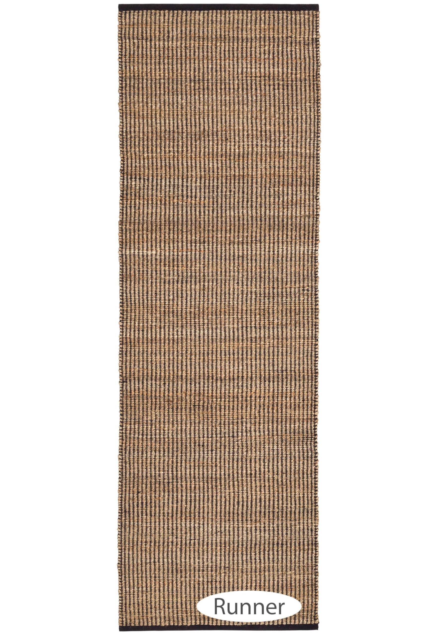 Dash and Albert Gridwork Jute Area Rug - 2' x 3' Black Solid Handwoven Accent Rug - Durable, Eco-Friendly, High Traffic Areas Hallway, Bedroom, Stairs