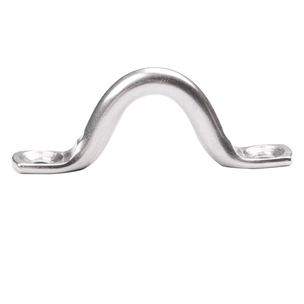AUTIDEFY Stainless Steel 3/4-Inch Pad Eye Straps for Bimini Boat Top with 20 Pcs Screws, 10 Pack