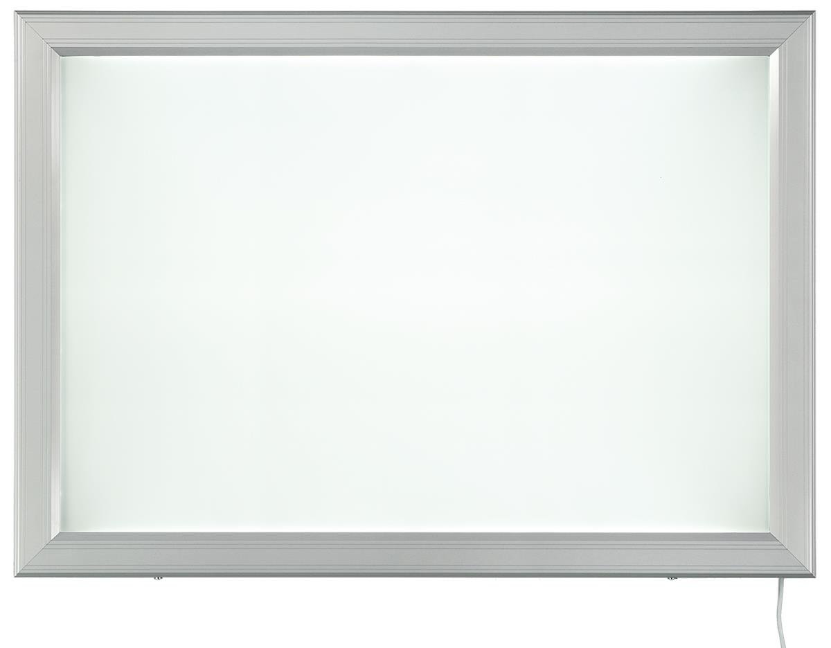 Displays2go 24" x 36" LED Light Box, Indoor/Outdoor, Acrylic Lens, Energy Efficient, Silver (LEDOD2436)