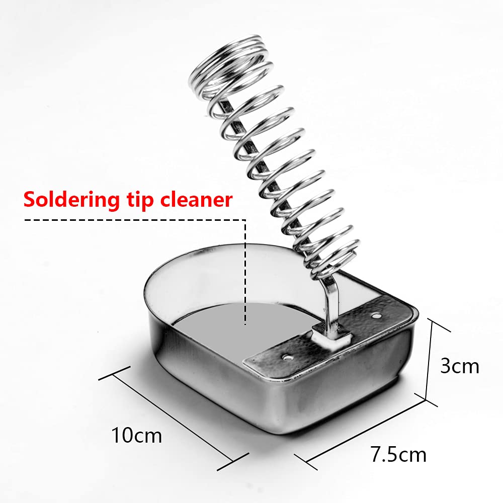 Soldering Iron Stand-Solder Stand Holder,HANDSKIT Soldering Iron Holder,Soldering Iron Tip Cleaner Set with Solder Sponge and Flux Rosin