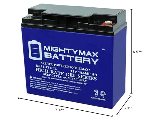 Mighty Max Battery 12V 18AH GEL Battery for Jump n Carry JNC660 JNCAIR JNC 660