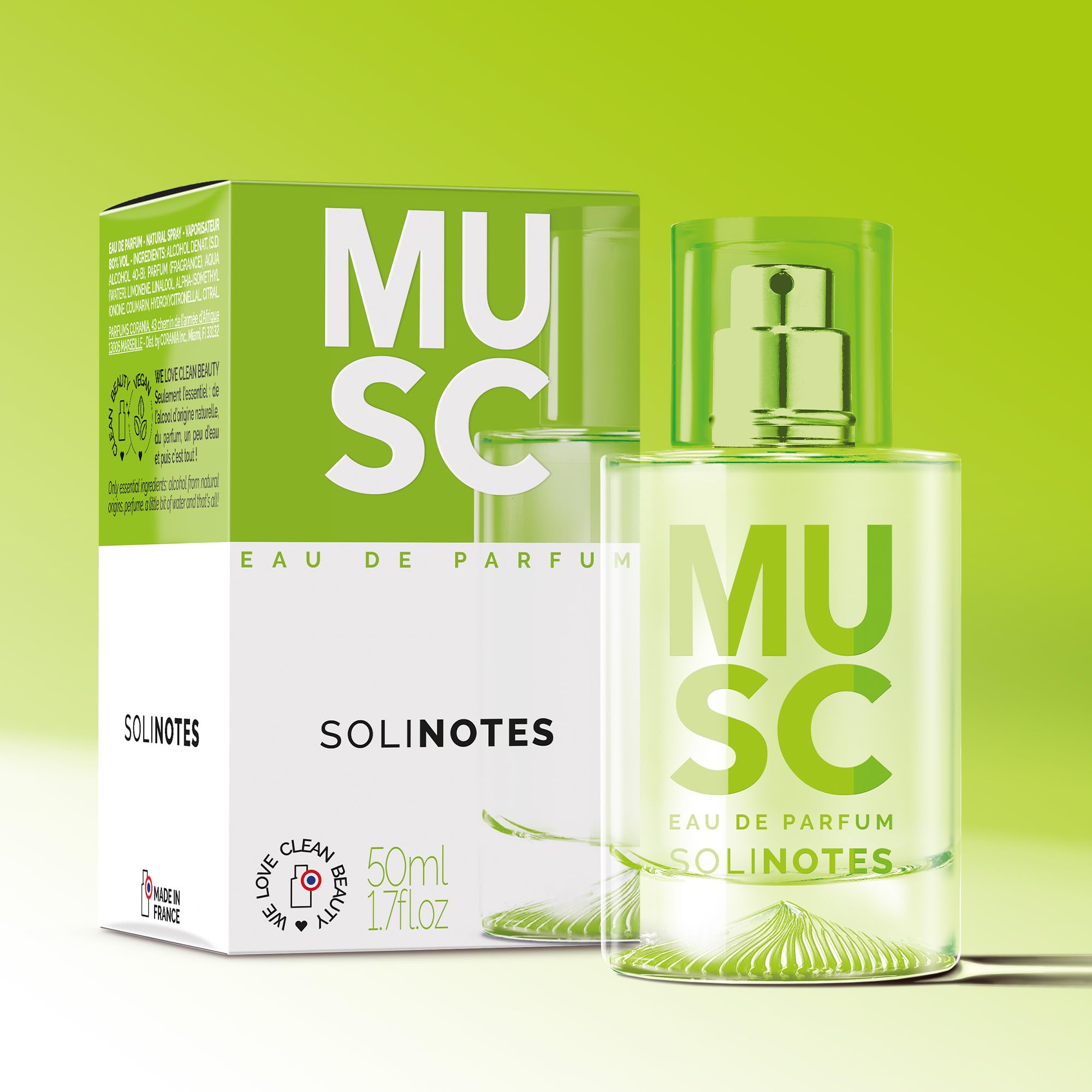 SOLINOTES Musk Perfume for Women - Eau De Parfum | Delicate Floral and Soothing Scent - Made in France - Vegan - 1.7 fl.oz